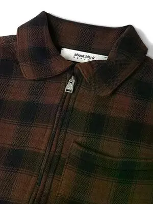 ABOUT:BLANK Plaid Zipped Shirt