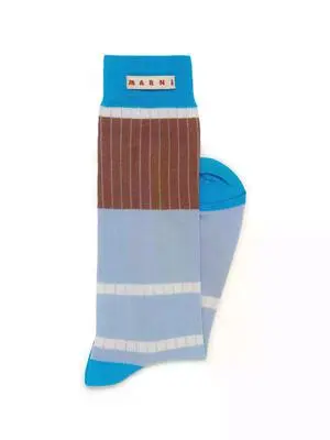 Marni Ribbed Colour-block Socks