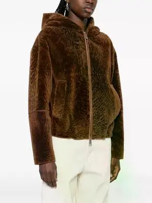 Nanushka Hooded Zip-up Jacket