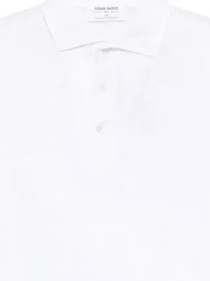 GRAN SASSO Logo-patch Polo Shirt - White