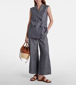 Max Mara Pinstriped Pants For Women