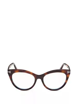 TOM FORD Browline Cat-eye Glasses - Brown