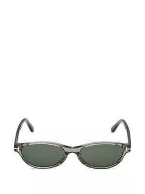 TOM FORD Oval-frame Sunglasses - Green