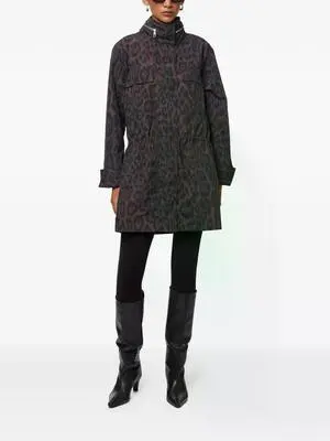 Apparis Bea Leopard-print Raincoat - Brown