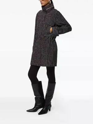 Apparis Bea Leopard-print Raincoat - Brown