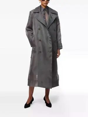 Apparis Lana Belted Trench Coat - Grey