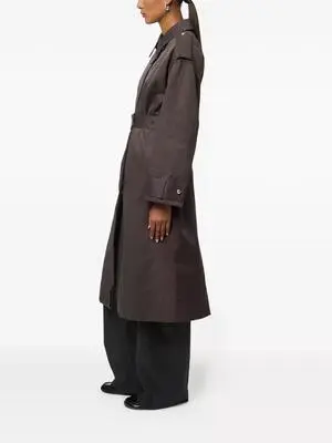 Apparis Belted Trench Coat - Black
