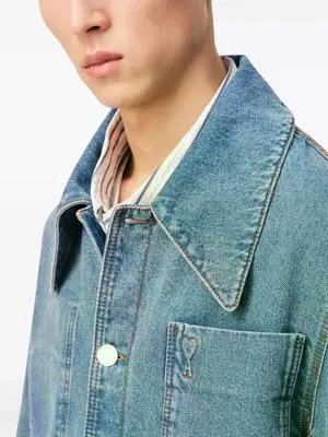 AMI Paris Oversize De Coeur Denim Jacket