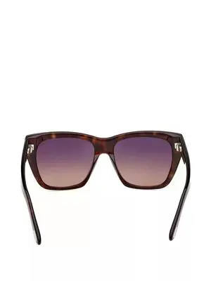 TOM FORD Square Frame Sunglasses - Brown
