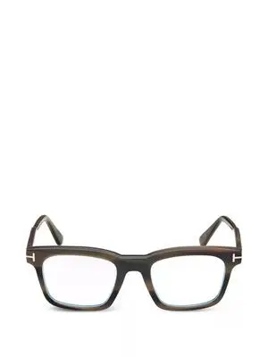 TOM FORD Square Frame Eyeglasses - Brown