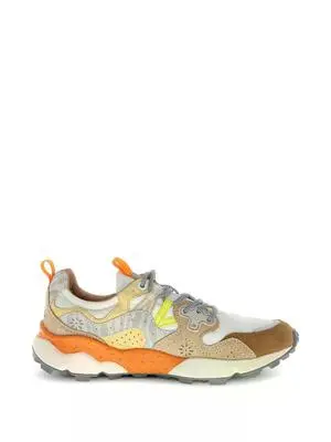 FLOWER MOUNTAIN Nubuck Leather Sneakers - Neutrals