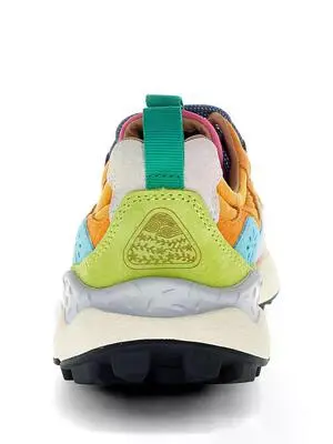 FLOWER MOUNTAIN Nubuck Leather Sneakers - Orange