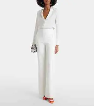 Roland Mouret Silk-satin Bodysuit