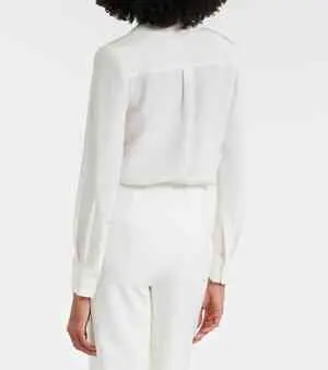 Roland Mouret Silk-satin Bodysuit