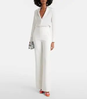 Roland Mouret Silk-satin Bodysuit