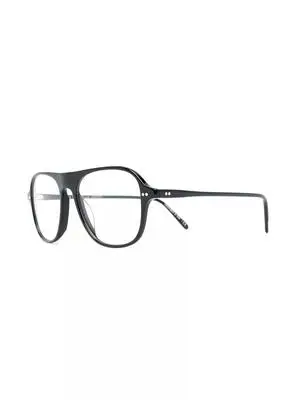 Oliver Spencer Nilos Square-frame Glasses - Black
