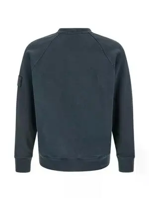 Stone Island Ghost Patch Detail Cotton Sweatshirt - Blue