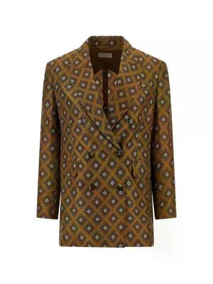 Alberto Biani Silk Double-breasted Blazer