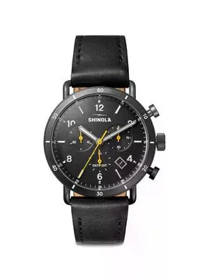 Shinola Canfield Sport Chronograph 40mm Watch - Black