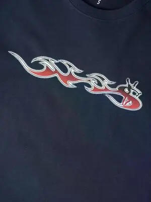 YARDSALE Flame-print T-shirt