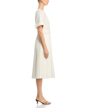 Kobi Halperin Loretta Pleated Midi Dress - White