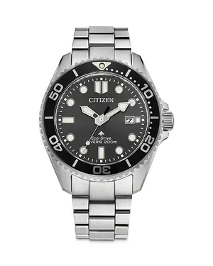 Citizen Eco-Drive Promaster Dive 3 Watch, 41mm Silver/black