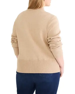 NIC+ZOE Knit Bomber Jacket - Jute