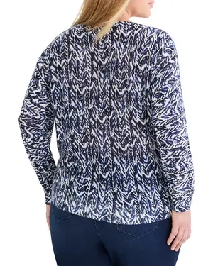 NIC+ZOE Crosshatch Sweater