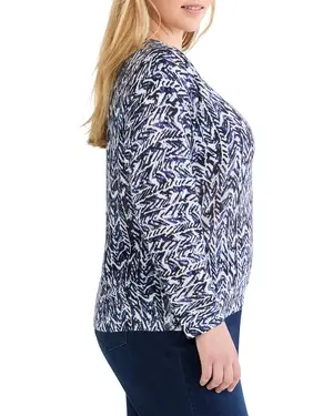 NIC+ZOE Crosshatch Sweater