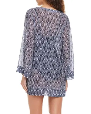 BEYOND CONTROL V Neck Front Tie Dress Swim Cover-up