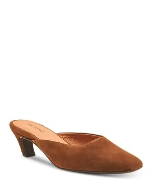 Women's Cognac Leather Mules
