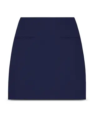 MILLY Lizzy Cady Mini Skirt - Navy