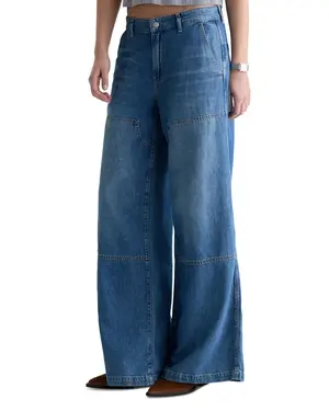 Ag Stella Low Slung Palazzo Jeans