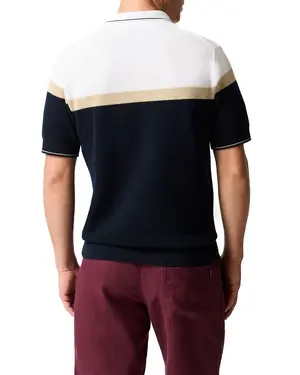 Rodd & Gunn Barret Reef Color Blocked Polo - Midnight
