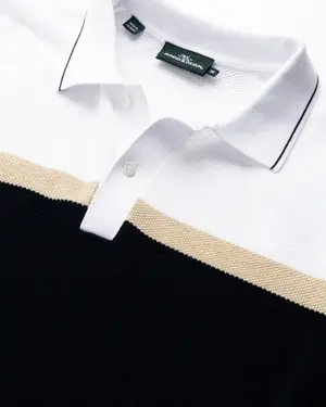 Rodd & Gunn Barret Reef Color Blocked Polo - Midnight