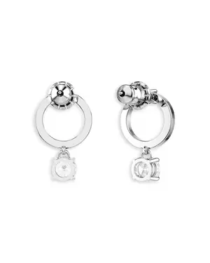 SWAROVSKI Constella Crystal & Zirconia Drop Earrings - Silver
