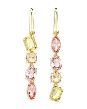 SWAROVSKI Gema Mixed Crystal Asymmetrical Linear Drop Earrings - Multicolored