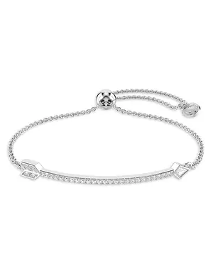 SWAROVSKI Idyllia Crystal & Zirconia Arrow Slider Bracelet - Silver