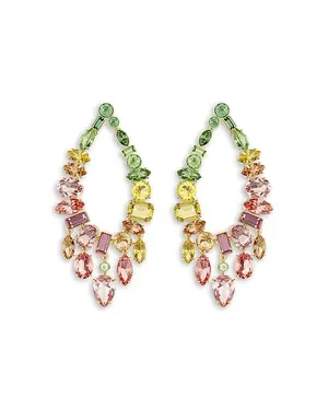 SWAROVSKI Gema Mixed Crystal Open Chandelier Earrings - Multicolored