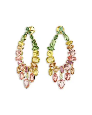 SWAROVSKI Gema Mixed Crystal Open Chandelier Earrings - Multicolored