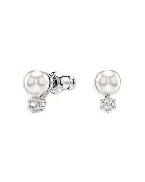 SWAROVSKI Matrix Stud Earrings - White
