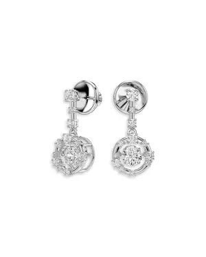 SWAROVSKI Constella Dancing Stone Drop Earrings - Silver
