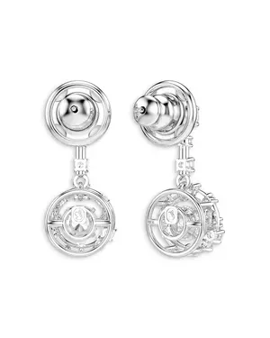 SWAROVSKI Constella Dancing Stone Drop Earrings - Silver