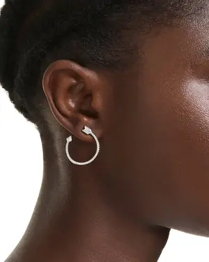 SWAROVSKI Idyllia Arrow Hoop Earrings - Silver