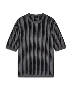 Emporio Armani Two Tone Jagged Motif T-shirt Sweater