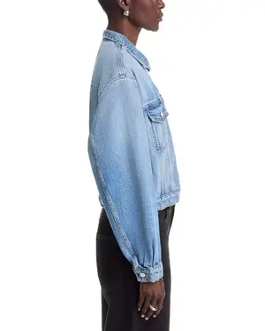 ANINE BING Quincy Trucker Jacket - Cascade Blue