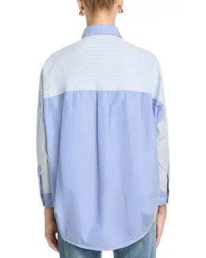 French Connection Striped Popover Shirt