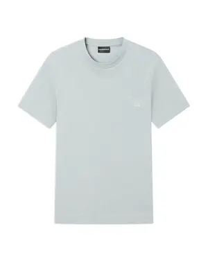 Emporio Armani Heavy Cotton Embroidered Eagle T-shirt - Grey