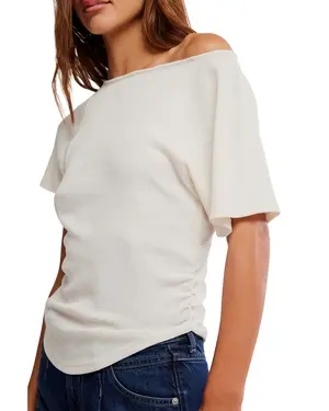 Free People Lucy Off-the-shoulder Tee