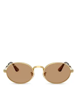 Ray-ban Oval Sunglasses - Gold/brown